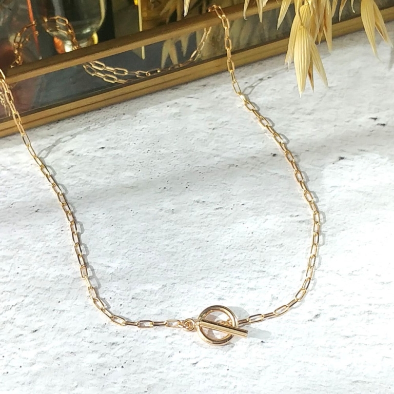 Collier FREE WAY fermoir T – Ampersand.Shop